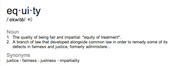 equity {glossary} | be you.