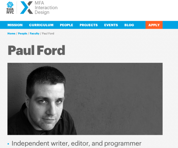 Paul Ford Writer Paul Ford
