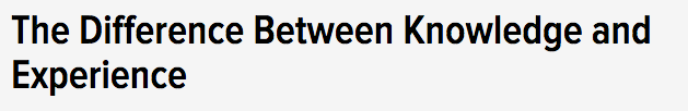 knowledge vs wisdom | be you.