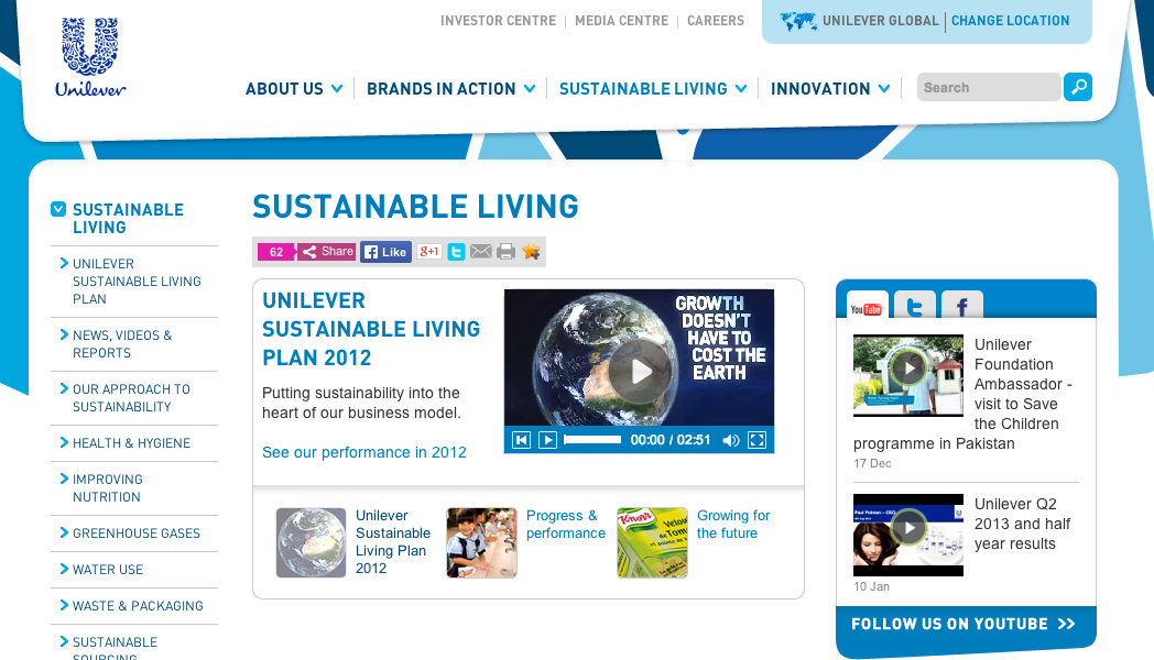unilever sustainable living | be you.
