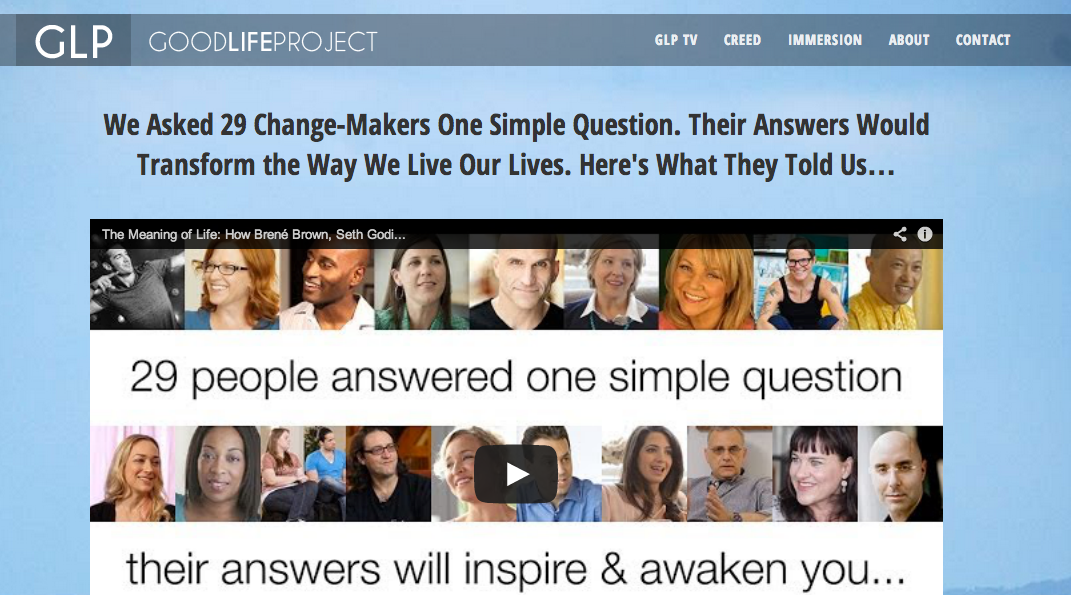 good life project | be you.